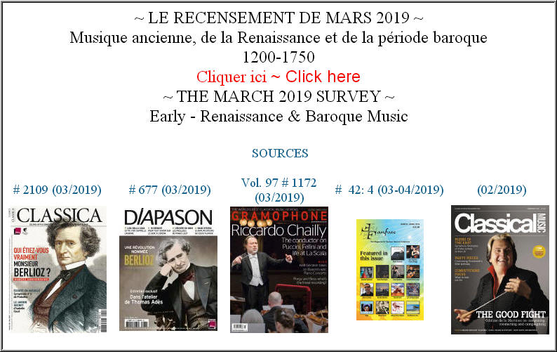 Musique ancienne et baroque (1200-1750) / Early music and baroque music ...