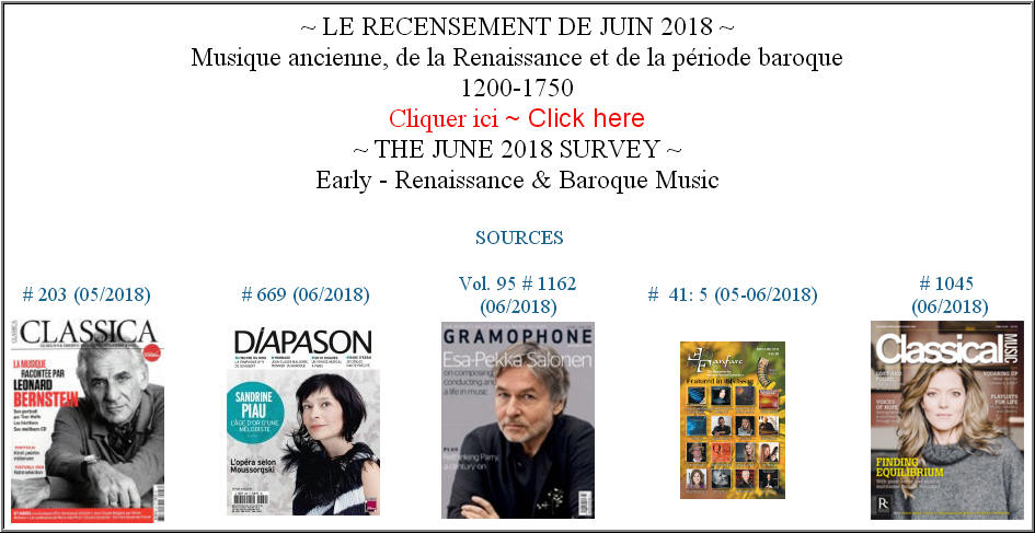 Musique ancienne et baroque (1200-1750) / Early music and baroque music ...